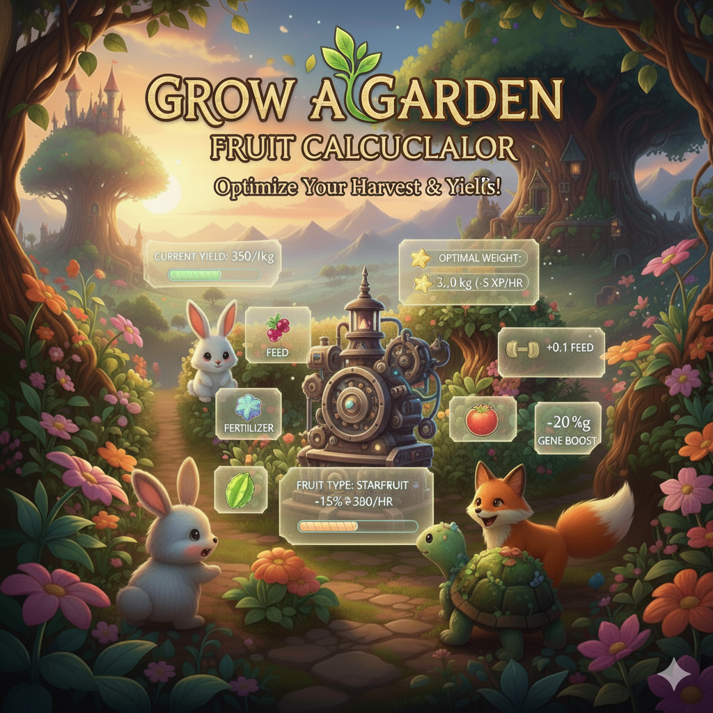 Grow A Garden Fruit Calculator - Grow a Garden Calculator